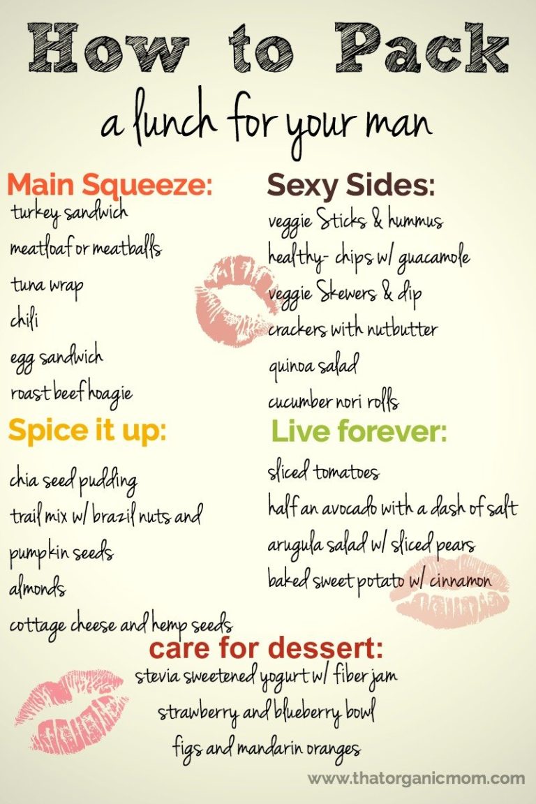 How to Pack Lunch for Your Man