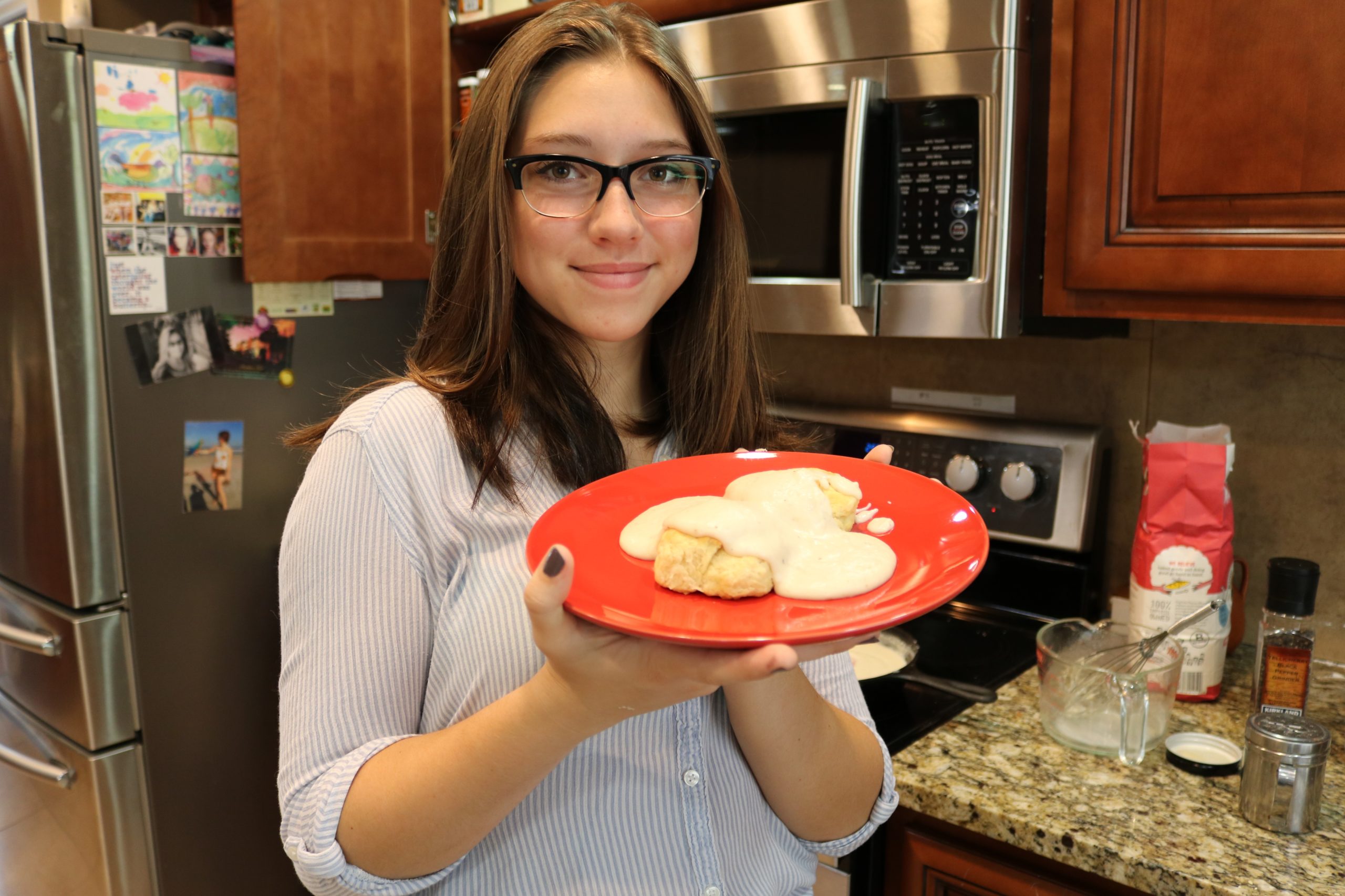 Gravy and Tea Towel Biscuits - Southern Style