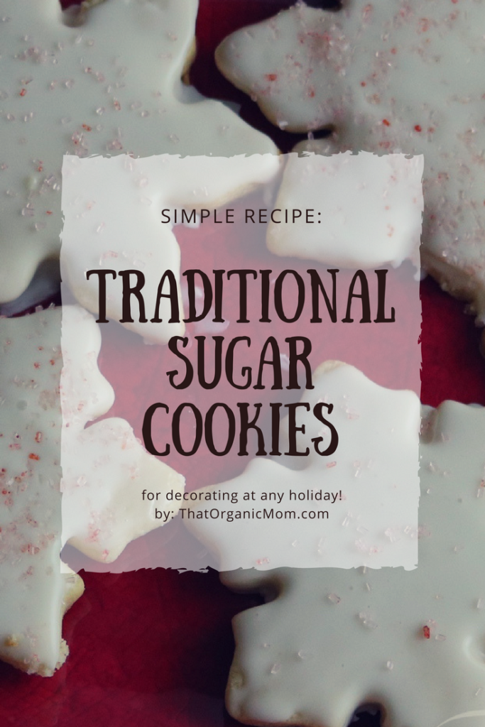 Traditional sugar cookies for decorating at any holiday