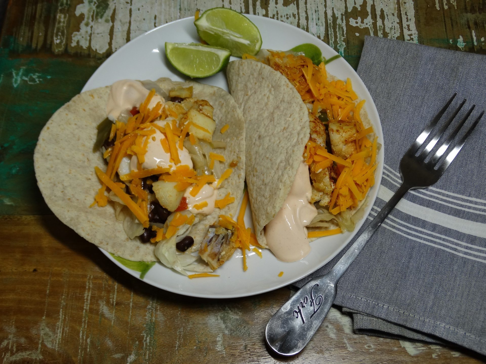 Low-Carb Blackened Fiery Fish Fajitas